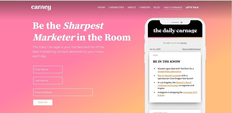 50+ Email Sign-Up Examples for Inspiration - EverywhereMarketer