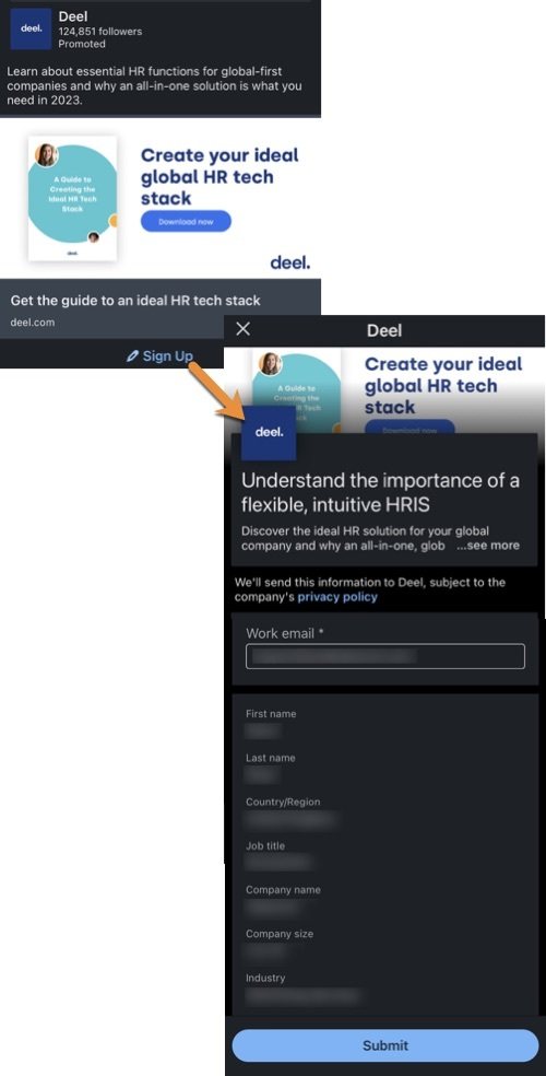 10 LinkedIn Lead Gen Form Examples - EverywhereMarketer